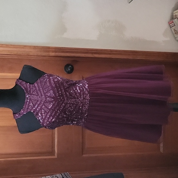 extraordinary | Dresses | Purple Sequin Prom Dress With Double Closures ...